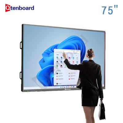 Cina Qtenboard Display LCD personalizzato attrezzature didattiche Interattivo Smart Digital Whiteboard Per classe in vendita