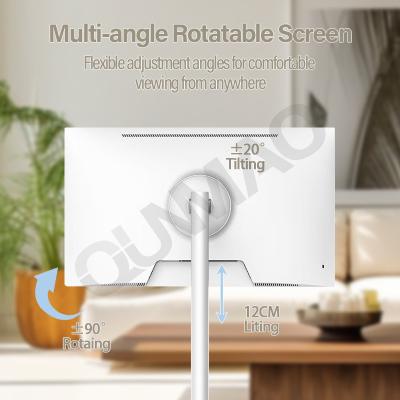 중국 Qtenboard 흰색 6gb+128gb 이동식 충전 터치 스크린 미니 안드로이드 내장 배터리 소음파와 함께 바퀴에 휴대용 TV 판매용