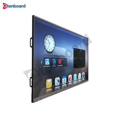 China Qtenboard 55 pulgadas Smart Digital Whiteboard 4K 3840 * 2160 Resolución pantalla táctil Panel interactivo para la enseñanza en venta