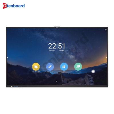 중국 Qtenboard 4K 인터랙티브 플랫 패널 교육용 패널 교실용 인터랙티브 스마트 보드 판매용