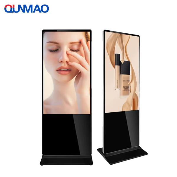 Quality Qunmao Wifi LCD Screen Indoor 55 Inch Video Advertising Player School Digital Signage for sale
