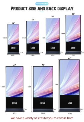 China Pantalla de inicio personalizada LCD con sistema Windows Qunmao de 32 pulgadas para señalización digital escolar con relación de aspecto 16:9 y animación de inicio en venta