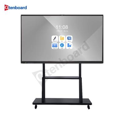 중국 QTENBOARD 4K Finger Pen Touch 인터랙티브 터치 패널 75인치 교육용 이집트 판매용