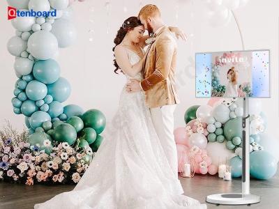 Cina Qtenboard StandByMe TV White Cabinet e Ntsc 60Hz Refresh Rate per matrimoni in vendita