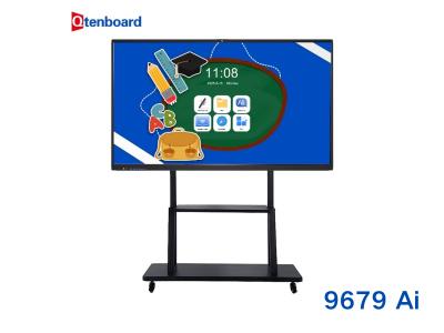 Cina Lavagna interattiva 9679 Chip da 65 75 86 pollici, 20 punti di tocco, schermo anti-riflesso, Android 14.0, software lavagna integrato con funzione AI per la gestione della classe in vendita