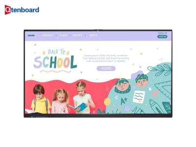 Cina 86 pollici Interattivo White Board Educazione Interattivo Display Qtenboard ODM Riunione elettronica Digital Flat Panel Smart Board Touch Screen in vendita