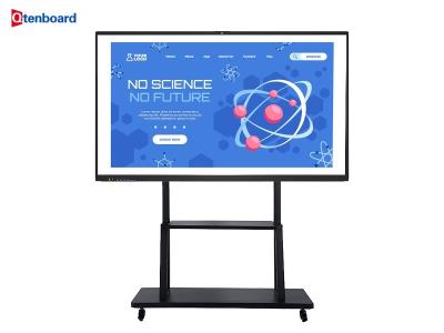 China Qtenboard 65 75 86 Inch IR Touch Screen Interactive White Board Digital Smart Whiteboard for Education Classroom Office for sale