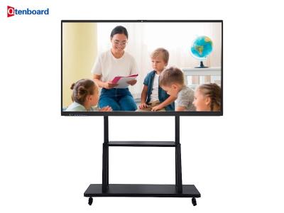 China Qtenboard 55 Interactive White Board Smart Board 4K 40 Touch Point Screen for sale