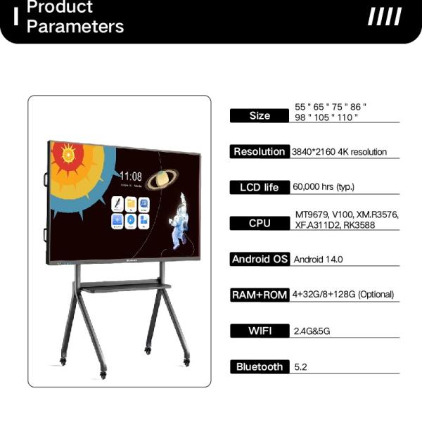 Quality Qtenboard Interactive White Board Ai Function Android 14.0 Windows Dual System for sale