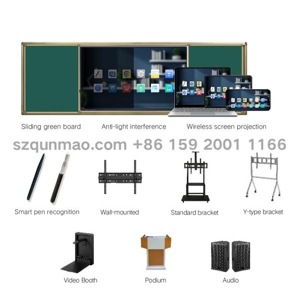Quality Qtenboard Interactive White Board Ai Function Android 14.0 Windows Dual System for sale