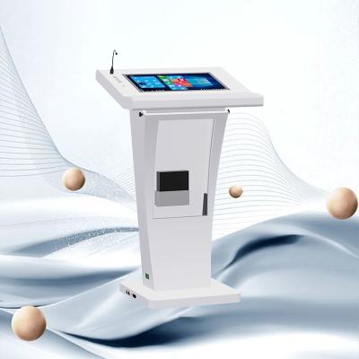 China Qtenboard All in One Touch Screen Podium with Multi Device Connectivity and High Efficiency Teaching Experience for sale