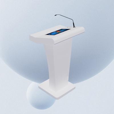 China Qtenboard Digital Teaching Podium with Touch Screen Dual Display and Integrated AV System for Education and Enterprise for sale