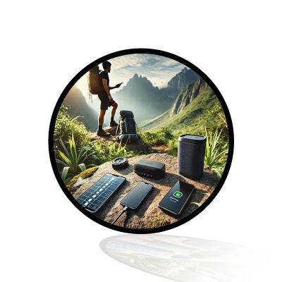 China Round Digital Signage with Dual-Mode HDMI Input Full-Metal Body and Low-Power Design for Retail and Exhibitions for sale