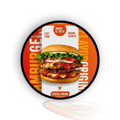 China Qtenboard Round LCD Display with Low Power Consumption for Retail and Dining Applications for sale