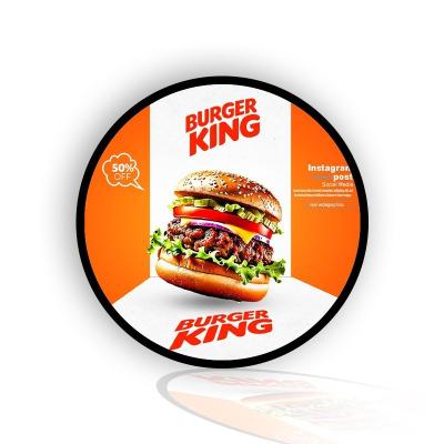 China Qtenboard Round Digital Signage with 1500 Nits Brightness for Luxury Retail High-End Dining and Cultural Venues for sale