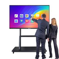 China 4K AI-Powered Interactive Flat Panel with Wireless Projection and Smart Board Functionality for sale