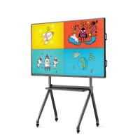 China 4K AI Interactive Flat Panel with EDLA Google Certification and 50 Point Multi Touch for Smart Classroom for sale
