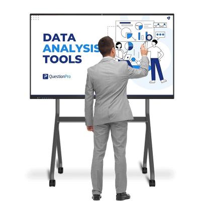 China 105 Inch 4K Resolution Interactive Whiteboard with 50 Point Multi Touch for Classroom Teaching for sale