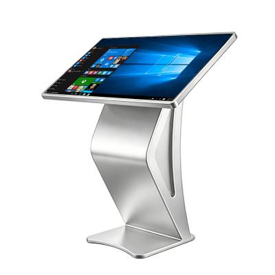 China 55 Inch Floor-Standing Touch Screen Wayfinding Kiosk Digital Signage 4K Android Display for Airports Hospitals for sale