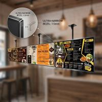 China 32 Inch Android Digital Menu Board with WiFi 4G Connectivity and Multi Zone Split Screen for sale