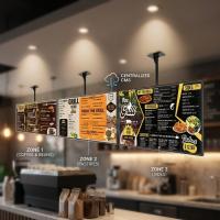 China 32 Inch Android Digital Menu Board with WiFi 4G Connectivity and Multi Zone Split Screen for sale