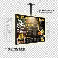 China 32 Inch Digital Menu Board with Cloud CMS Management and Multi Screen Sync for Dynamic Menu Updates for sale
