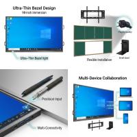 China QM-98HY 98 Inch Multi Device Collaboration Interactive Flat Panel Wireless Casting Smart Whiteboard for sale
