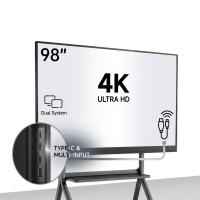 China QM-98HY 98 Inch Multi Device Collaboration Interactive Flat Panel Wireless Casting Smart Whiteboard for sale