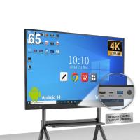 China QM-98HY 98 Inch 4K UHD Interactive Flat Panel Large Format Smart Whiteboard Multi Touch Screen for sale