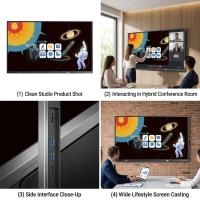 China QM-75HY 75 Inch Interactive Flat Panel 48MP Camera 8 Mic Array Smart Whiteboard Conference for sale