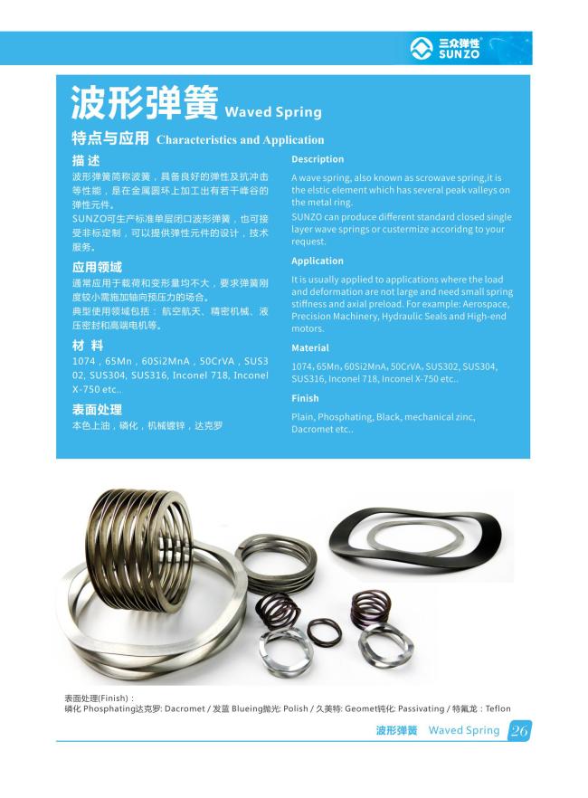 SUNZO wave spring manufacturing process