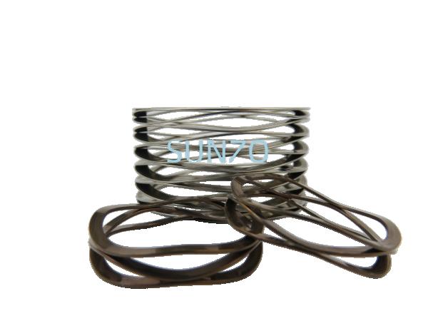 Quality High-Performance Waved Spring with Phosphating Finish for Compression Load and for sale