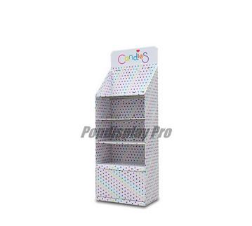 Китай Floor Standing Cardboard POS Displays 3 Flat Shelves For Candies продается