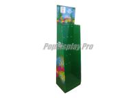 China Temporary Green Floor Cardboard Hook Display Environmental Friendly for sale
