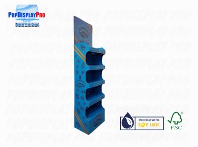 Cina Impactful Instore Cardboard Food Shelf Displays Floor Freely Standing in vendita