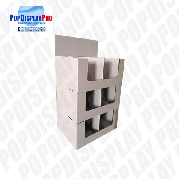 Store Seasonal 2-Tier Cardboard Quarter Pallet Display Stand To Promote Chocolates Snacks