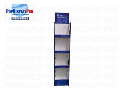 China Hochleistungs-72kgs ladende Fähigkeit 4C druckte Blüten-Chemiker Cardboard Shelf Display zu verkaufen