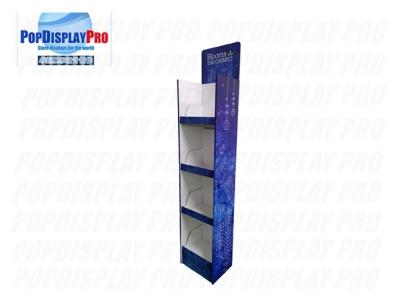 China Hochleistungs-72kgs ladende Fähigkeit 4C druckte Blüten-Chemiker Cardboard Shelf Display zu verkaufen