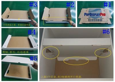 China Temporary Card Cardboard Floor Displays 140gsm Disinfectant Wipes for sale