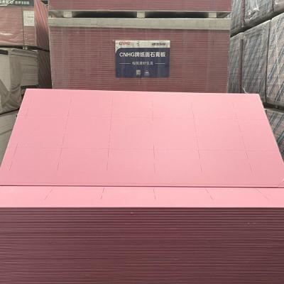 Cina soffitto di gesso perforato rosa assorbente il suono con materiale di gesso naturale puro in vendita