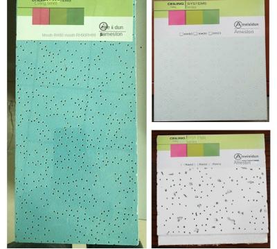Cina Materiali per la decorazione degli interni Tavola di lana minerale per ufficio insonorizzante soffitto 600 * 600 in vendita