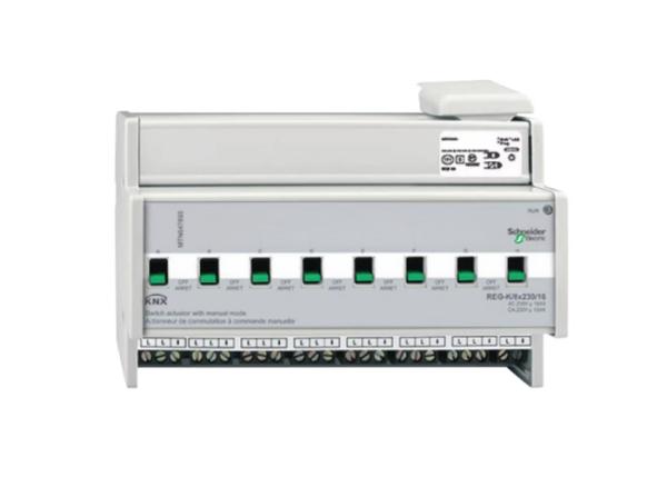 China SpaceLogic KNX Switch Actuator REG-K/X230/16 With Manual Mode And Current Detection supplier