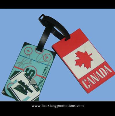 China cheapest promotion item Soft PVC luggage tags withcustomize logos for sale
