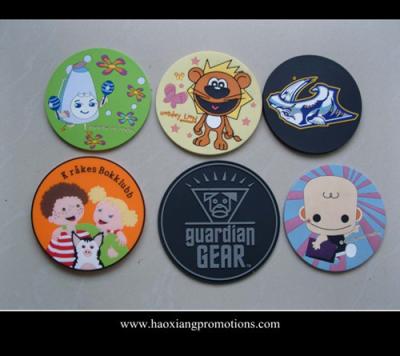 China Hot funny OEM cartoon drink silicone coaster for sale
