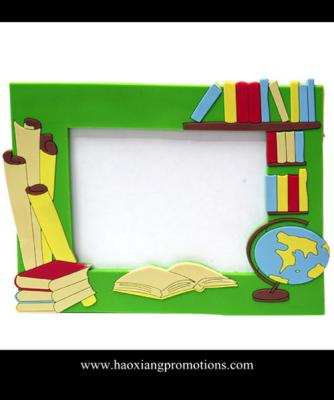 China custom promotional pictuer frame 3D colorful soft pvc rubber photo frame for sale