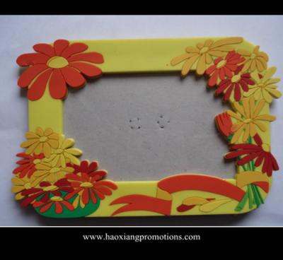 China cute cartoon style soft pvc photo frame for promotional gifts for sale