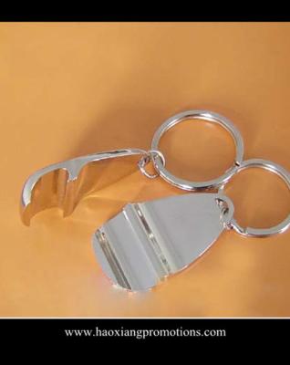 China Promotional Aluminium Keychain Bottle opener, Cheap Beer Opener with Keychain for sale