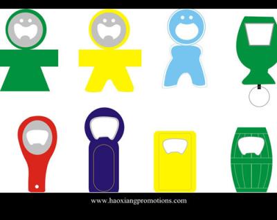 China Made in China Eco-friendly promotiona metal with PVC beer bottle opener for sale