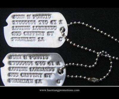 China Customized dog tag & wholesale dog tag & metal military dog tag for sale