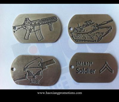 China Made in China Eco-friendly off-set Printing Cheap Military Metal Dog Tag for sale